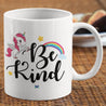 "Be Kind" Mug - With Unicorn / Alicorn & Colorful Rainbow!